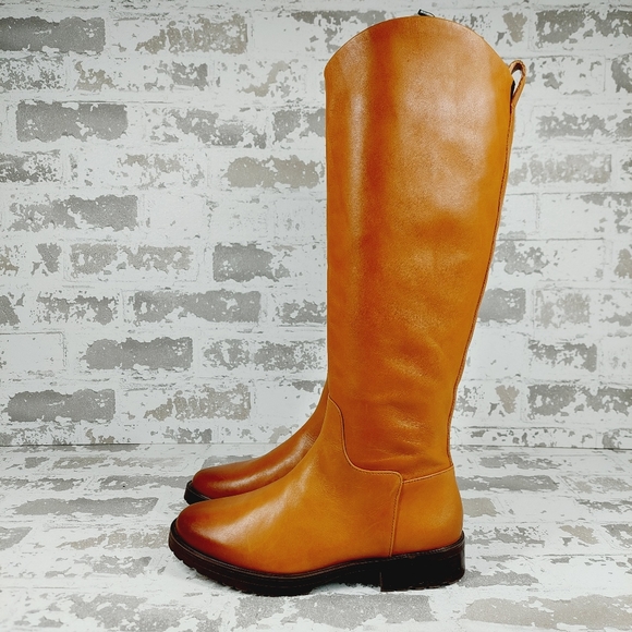 Nordstrom | Shoes | New Nordstrom Oliver Brown Leather Side Zip Knee High Tall Riding Boots F498 ...